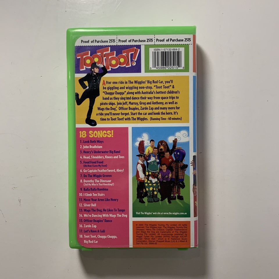 The Wiggles - Toot Toot (VHS Tape, 2001) 18 Fun Songs! 45986025159 | eBay