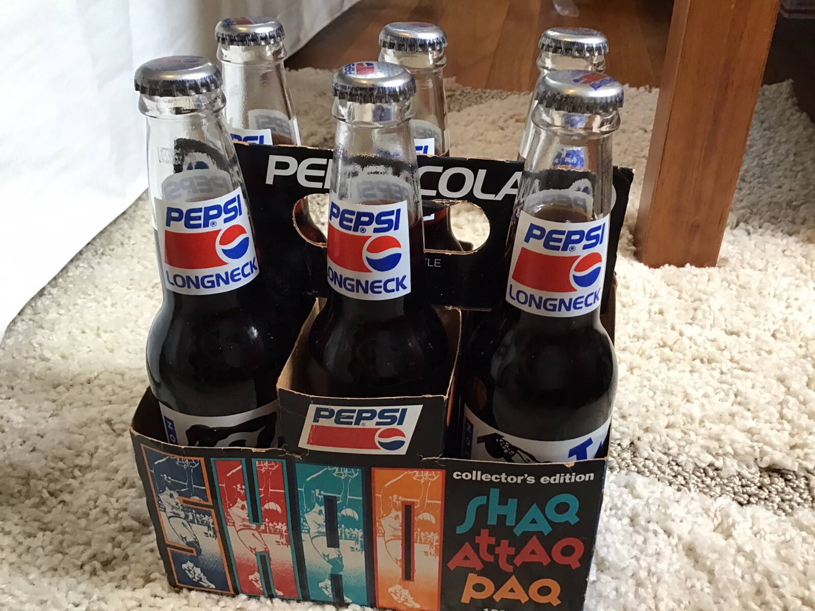 Shaquille O’Neal Shaq Stuffin 1992-93 12oz /6 Pack Pepsi Longnecks | eBay