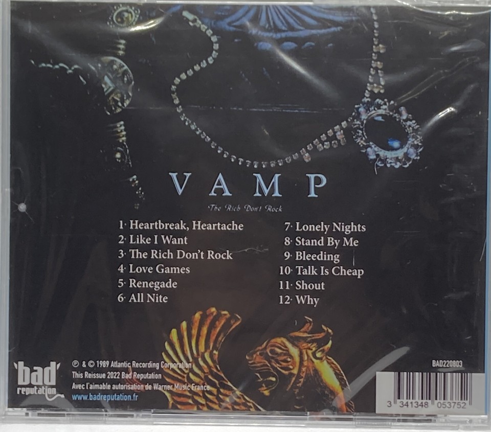 The Rich Don't Rock by Vamp (CD, 2022) Bad Reputation Remaster ...