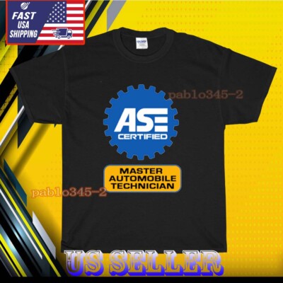 NEW SHIRT ASE CERTIFIED AUTOMOBILE LOGO T-SHIRT FUNNY AMERICAN USA SIZE ...