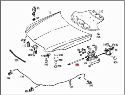 Genuine MERCEDES BBDC C218 S204 S212 Gas-operated spring 2048800029 | eBay