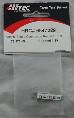 Hitec 72Mhz AM/FM Single Conversion Receiver Crystal CH29 72.370Mhz ...