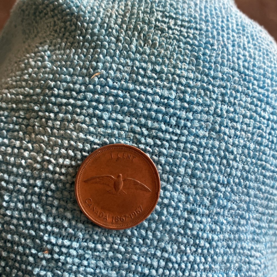 The Queen Elizabeth II 1867-1967 Centennial Canadian One Cent Rare Very ...