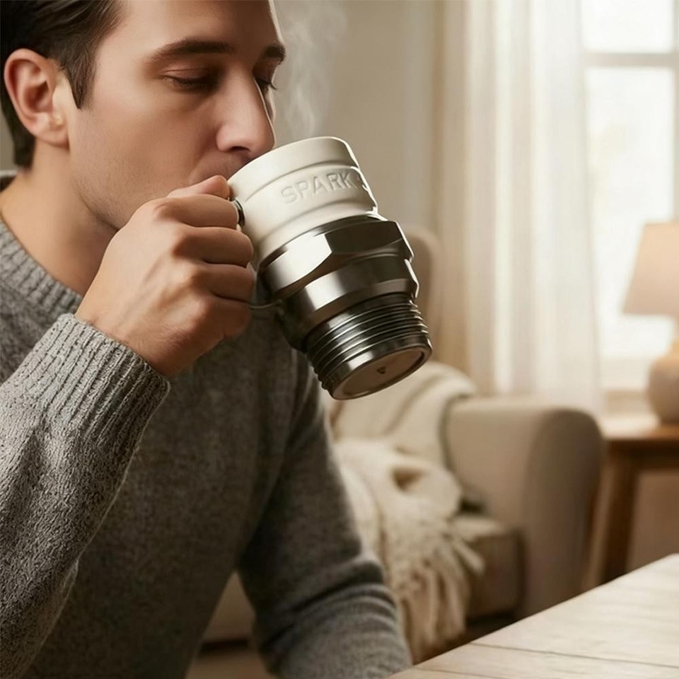 Spark Plug Mug, Engine Spark Plug Design, Novelty\C offee Mug Creative ...