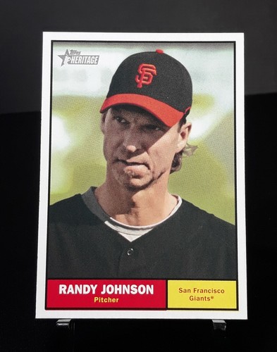 2010 Randy Johnson Topps Heritage Base # 96 HOF San Francisco Giants | eBay