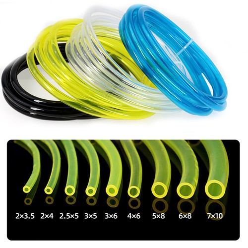 ID 2mm 3mm 4mm -7 mm Polyurethane Petrol Fuel Gas Line Pipe Hose Mowers ...