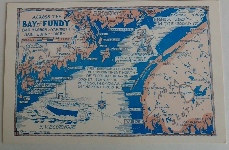 Bay Of Fundy World Map