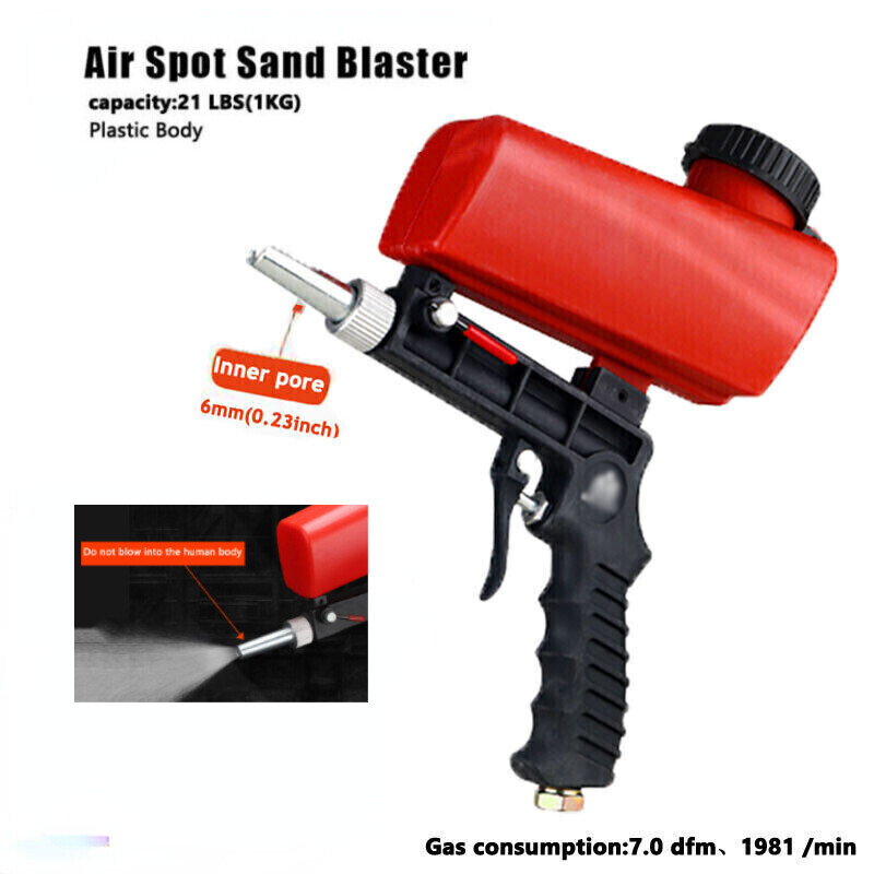 Air Sandblasting Gun Pneumatic Portable Hand Held Sand Blaster Shot ...