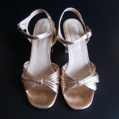 Scarpe Tacchi Donne JONAK 36 Pelle Vintage Rosa Dorato Parigi Francia ...