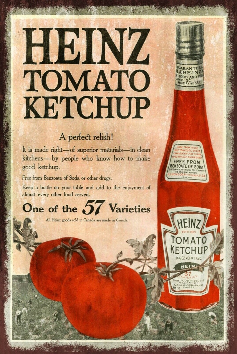 Old Heinz Ketchup Ad Heinz History Center Happy National Ketchup Day