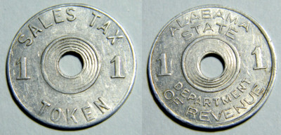 Alabama 1 Mill Sales Tax Token (02388) | eBay