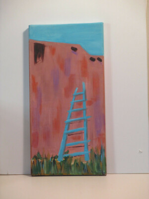 The Turquoise Ladder acrylic painting Southwestern | eBay