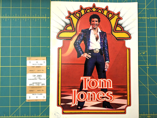 Tom Jones 1982 Concert Program and Ticket Stub | eBay