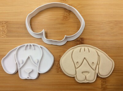 Beagle Dog Head Pet Birthday Cookie Embosser Fondant Cupcake Stamp ...