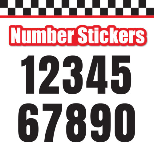 3x 3 Digit Custom Single Number Stickers Decal Locker Door Mailbox ...