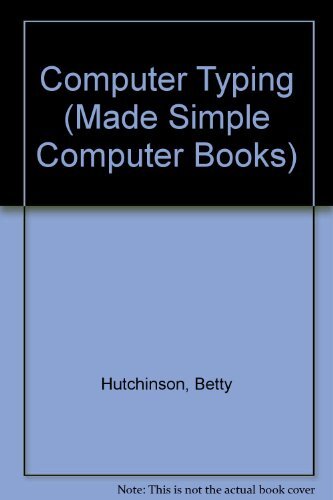Computer Typing (Made Simple Computer Books) By Betty Hutchinson | eBay