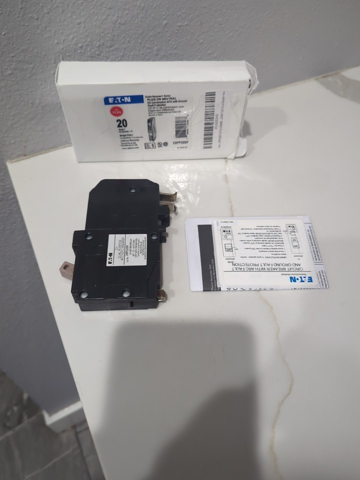 EATON CUTLER HAMMER CHFP120DF 20A AFCI/GFP CIRCUIT BREAKERS ...