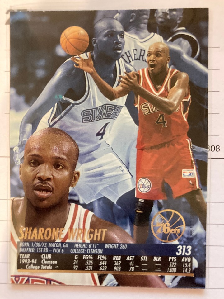 Sharone Wright 1994-1995 Fleer Ultra Basketball Card #313 | eBay