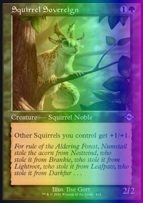 MTG Magic the Gathering Squirrel Sovereign (415/765) Modern Horizons 2 ...