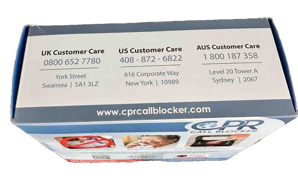New CPR V2000 Call Blocker for Landline Phones Block Robocalls Unwanted ...