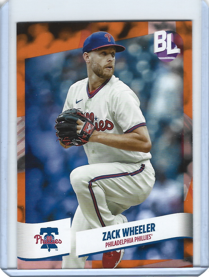 2024 Topps Big League Zack Wheeler Electric Orange Parallel Card #191 ...