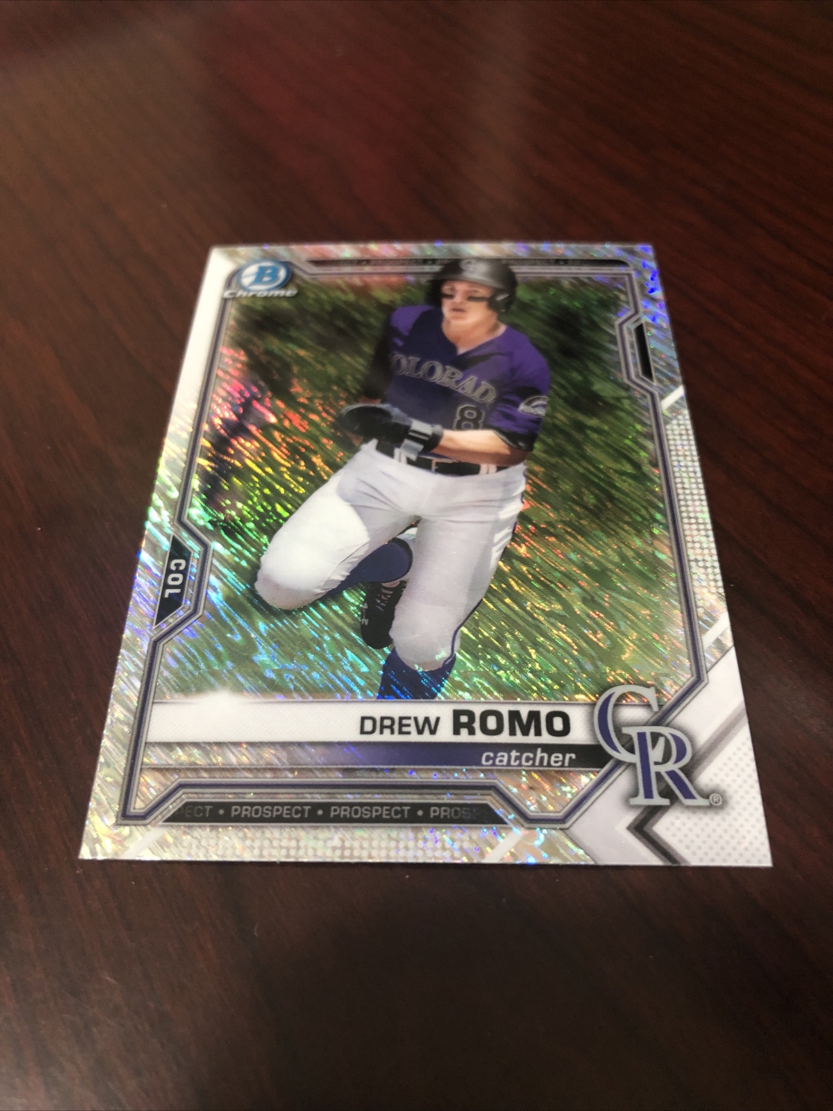 Drew Romo 2021 Bowman Chrome Baseball #BCP-164 Shimmer Refractor *Mint ...