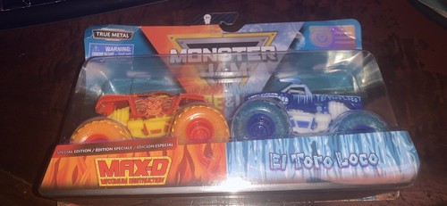 Monster Jam Event Exclusive Limited Edition 1:64 Max D Fire & ETL Ice ...