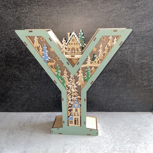 Anthropologie Monogram Letter Y Wonderland Light-Up Christmas Holiday ...