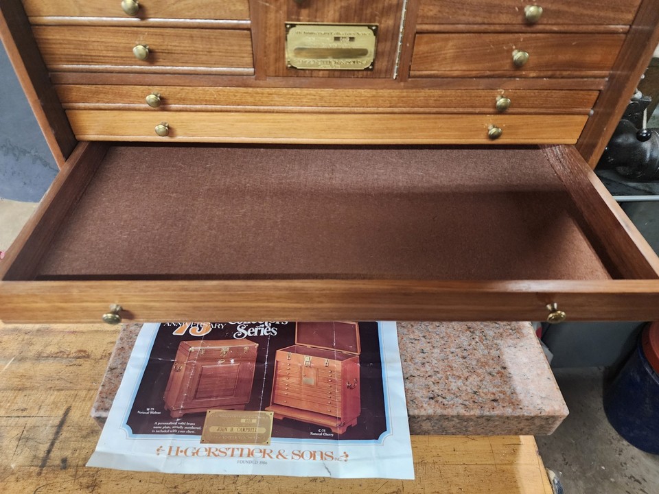 1980's Gerstner & Sons Tool Box Cherrywood 75th Anniversary Edition ...