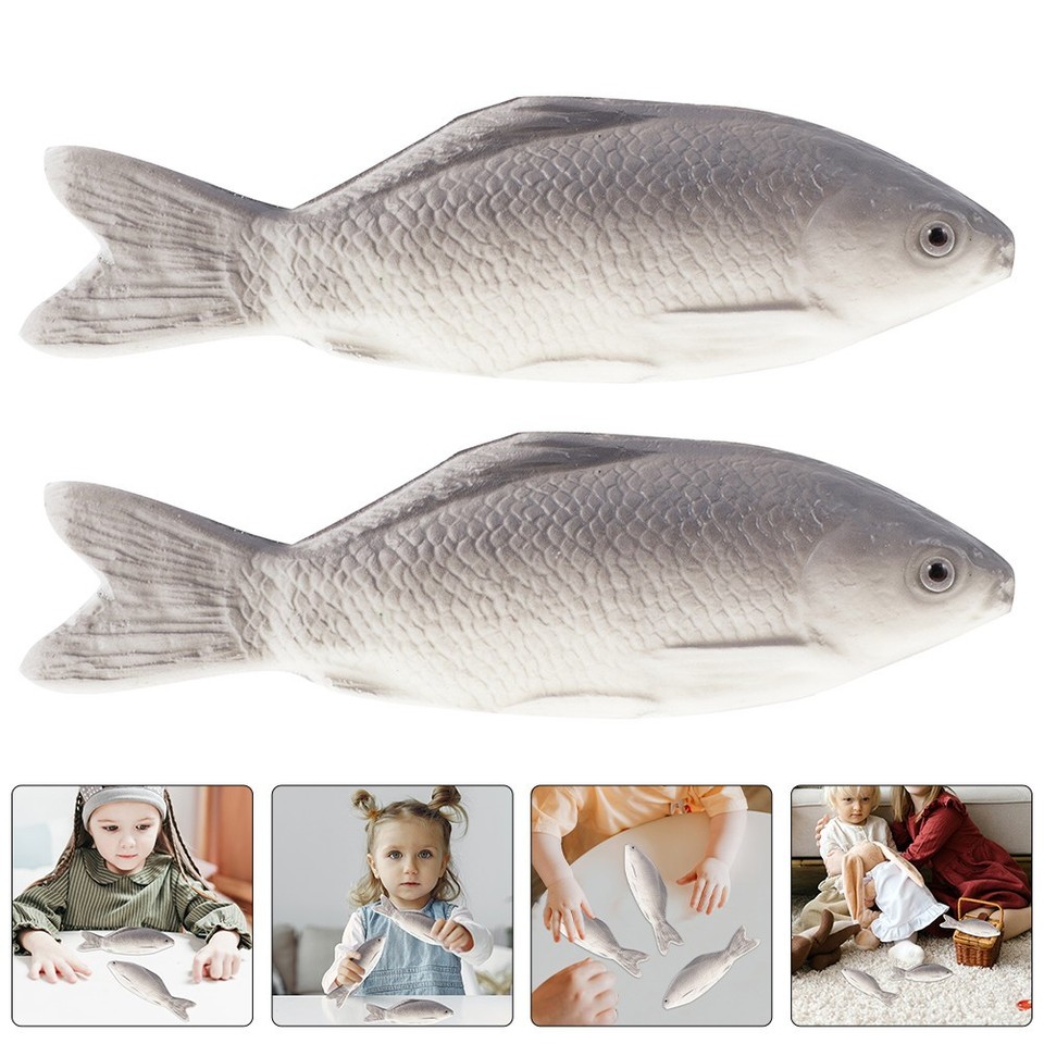 2 Pcs Realistic Fish Lifelike Simulation Animal Model Fake Aquarium ...