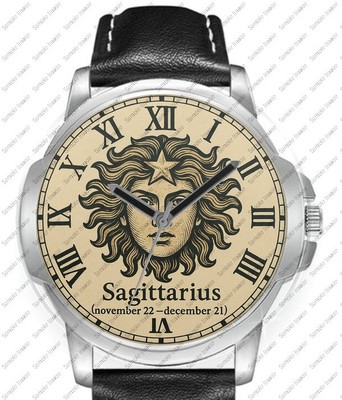 Star Sign Sagittarius #2 Art Leather Strap Wrist Watch | eBay