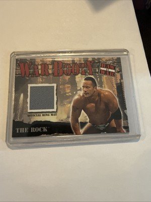 The Rock Dwayne Johnson WWF War Authentic Ring Mat Memorabilia • RAW IS ...