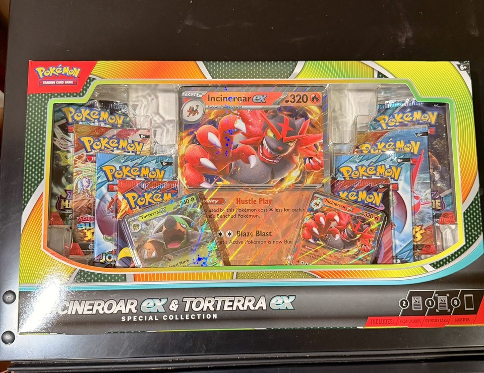 Pokemon Trading Card Game Incineroar ex and Torterra ex Special ...
