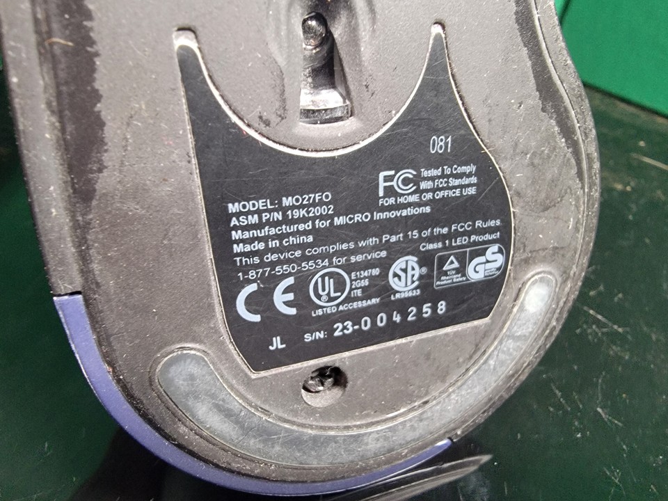 Vintage IBM ScrollPoint 4-Button Wired USB Mouse Model MO27FO Metallic ...