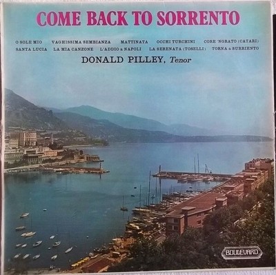 Donald Pilley - Come Back To Sorrento - UK 12" Vinyl - 1970 - Boulevard ...
