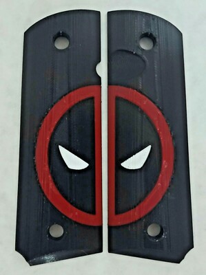 Full Size 1911 Grips Deadpool(Split)-full size Colts, 3D printed Magwell Bottom | eBay