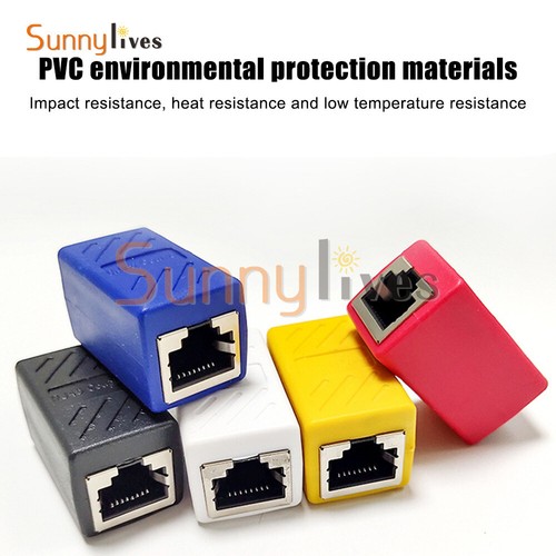 RJ45 Coupler Cat6/5e Network Straight Connector Cable Extender Speed ...