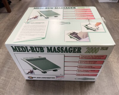 Medi-Rub Massager 2000 Plus Foot Massager Model MR-3F USA; NEW, SEALED ...