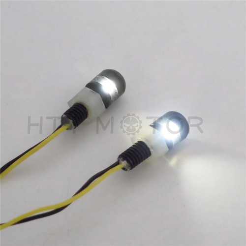 Motorcycle BLACK LED Tag light hex bolt custom chopper license plate ...