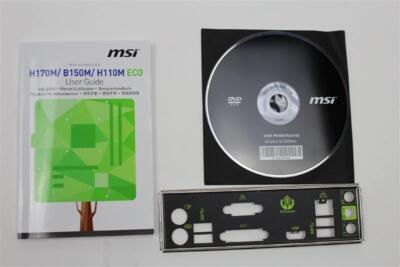 MSI H110M Eco 7994-003R Handbuch - Blende - Treiber CD #124942 | eBay.de