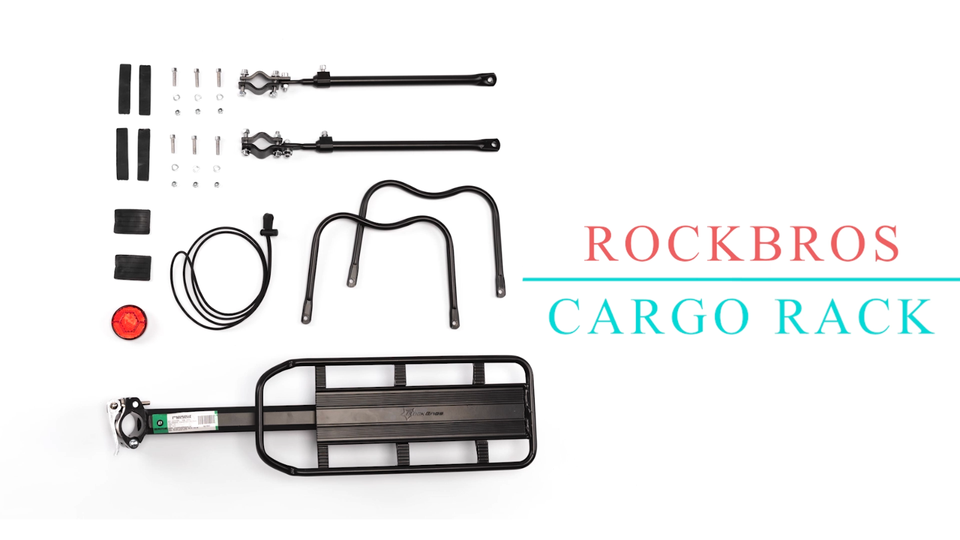 ROCKBROS Bike Cargo Rack Rear Bike Rack Quick Release Luggage Cargo ...