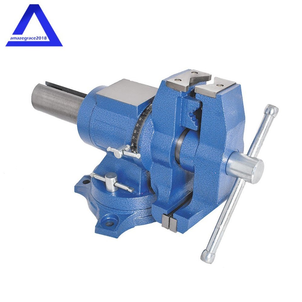5" Heavy Duty Swivel Multi-Purpose Rotating Bench Vise 360 Degrees ...