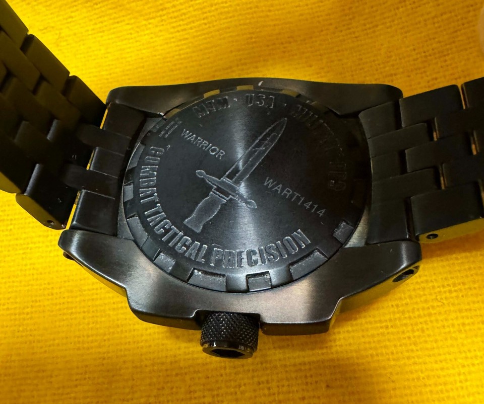 MTM Special Ops Black Warrior Titanium Watch with case Military watch ...
