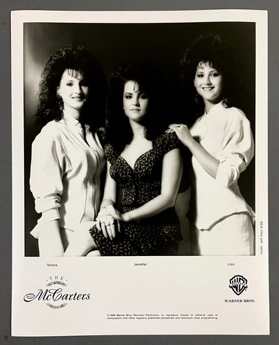 1989 McCarters Country Music Trio Sisters VTG Promo Photo Teresa Lisa ...