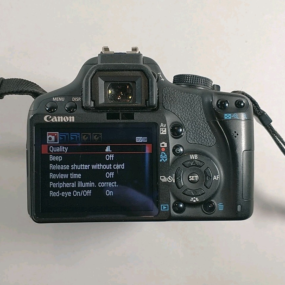 Canon EOS Rebel T1i DS126231 Camera W/ EFS 18-55mm Lens Charger Battery ...
