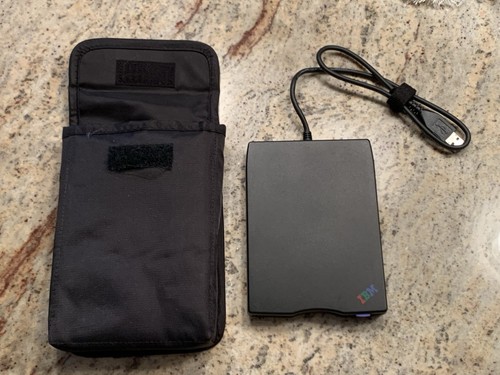 IBM Portable USB External Floppy Diskette Drive With Case. MINT. Model ...
