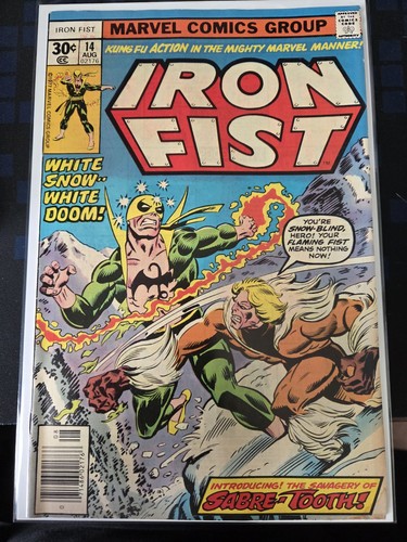 Iron Fist #14 – First Appearance of Sabretooth (1977 – Marvel Comics ...