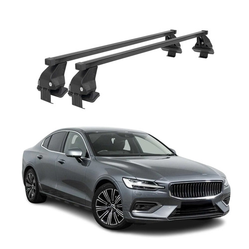 Smooth Roof Racks Cross Bars Luggage Carrier for Volvo S60 2019-2024 ...