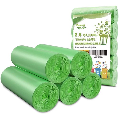 Small Trash Bags, Biodegradable 2.6 Gallon Extra Thick Garbage Bags ...