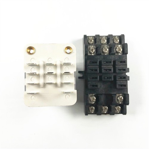Power Relay 11 Pin 3PDT w Socket Coil 12/24VDC AC 24/110/220/380V JQX ...